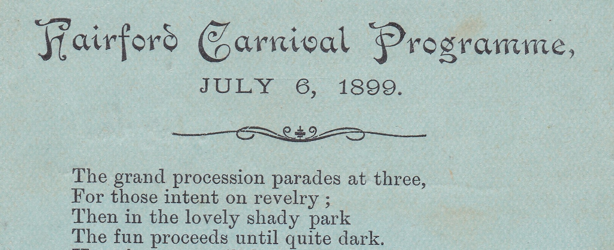 Fairford Carnival c1894 -1956 – Fairford History Society